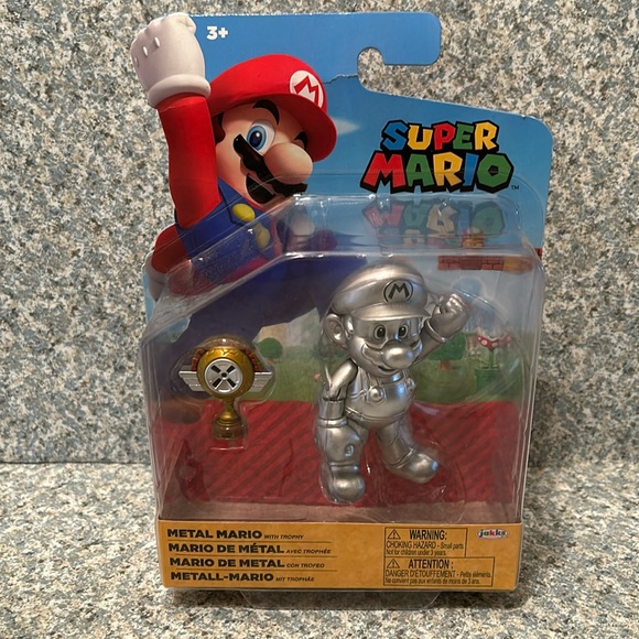 Toys | Super Mario Bros Metal Super Mario With His Trophy New | Poshmark
